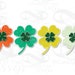 St Patricks Retro Sublimation, Distressed Clovers St Patricks Png ...