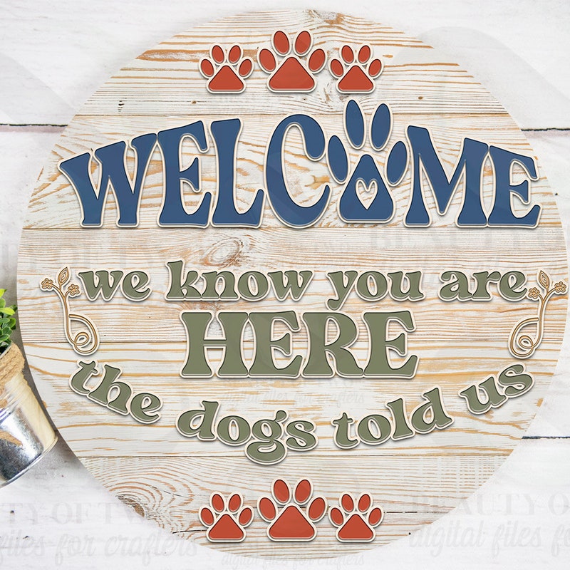 Round Door Sign - Etsy