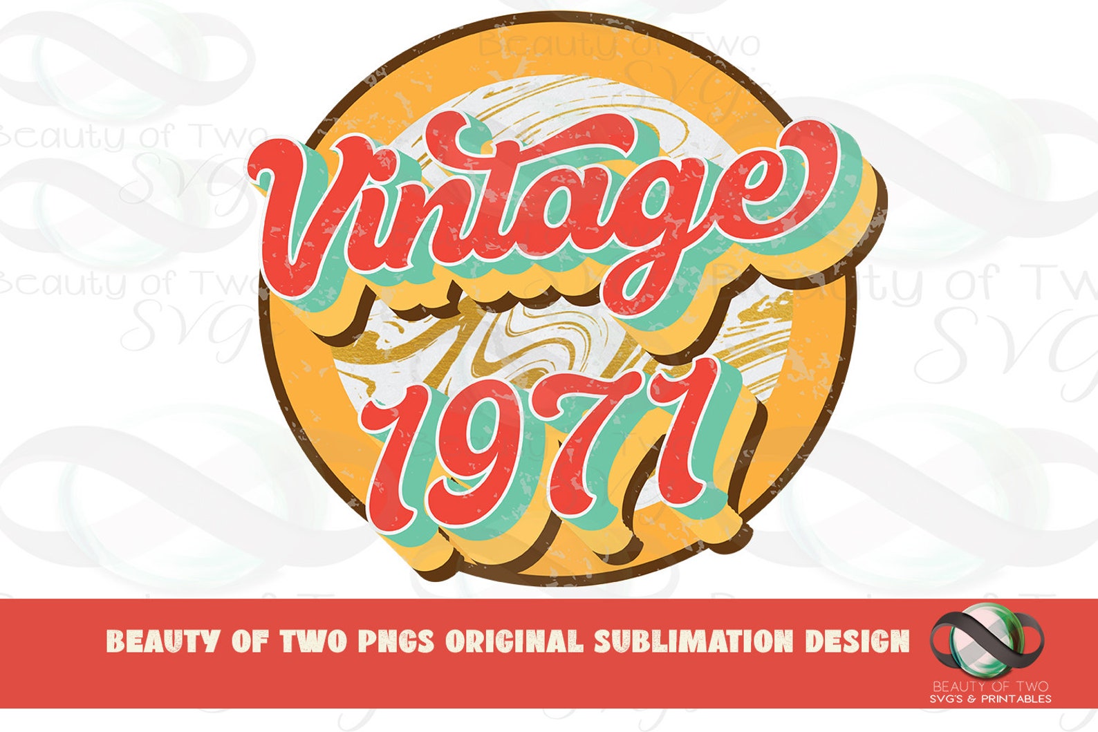 Vintage 1971 Retro Birthday Png Sublimation Birthday Vintage - Etsy