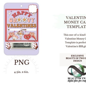 Valentine Money Cards PNG Bundle, Money Card Template Sublimation PNG ...