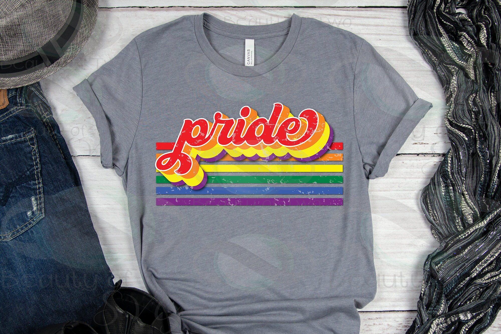 Pride Retro LGBTQ Png Sublimation Pride Rainbow Png Vintage | Etsy