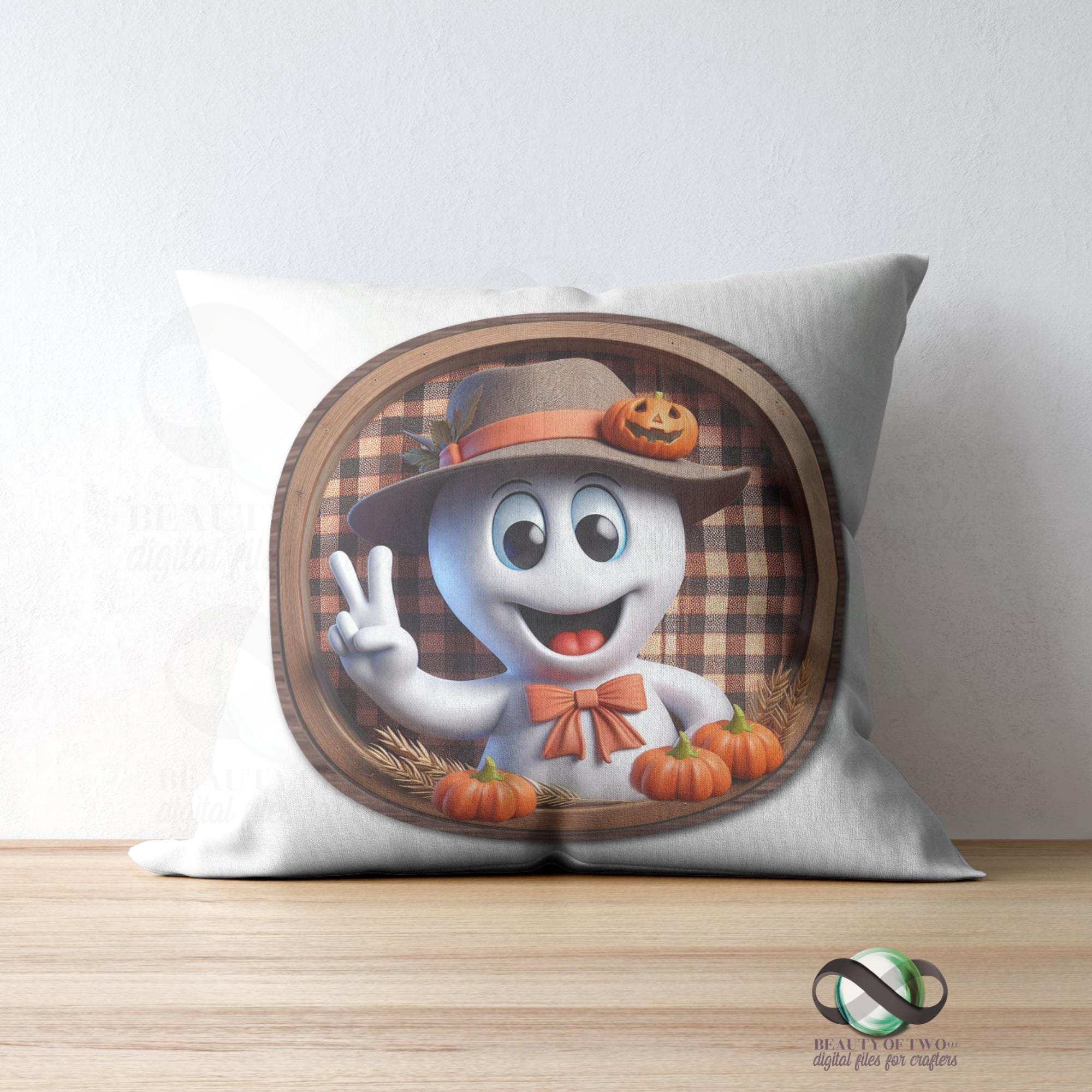 Cute Ghost With Peace Sign, Halloween Shirt Sublimation Design (digital ...