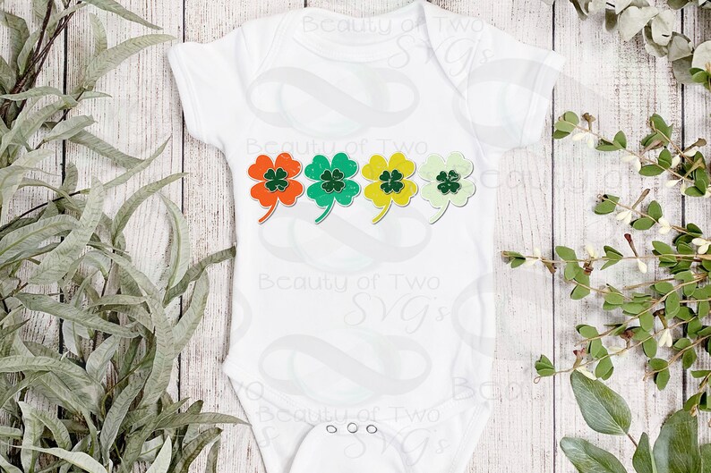St Patricks Retro Sublimation Distressed Clovers St Patricks - Etsy