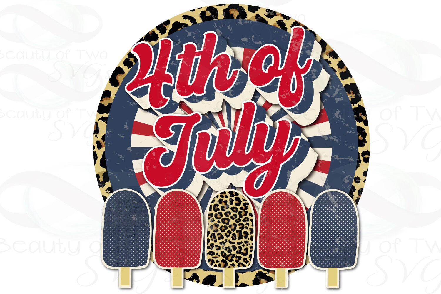 4th of July Popsicles America png American Flag Retro Logo | Etsy