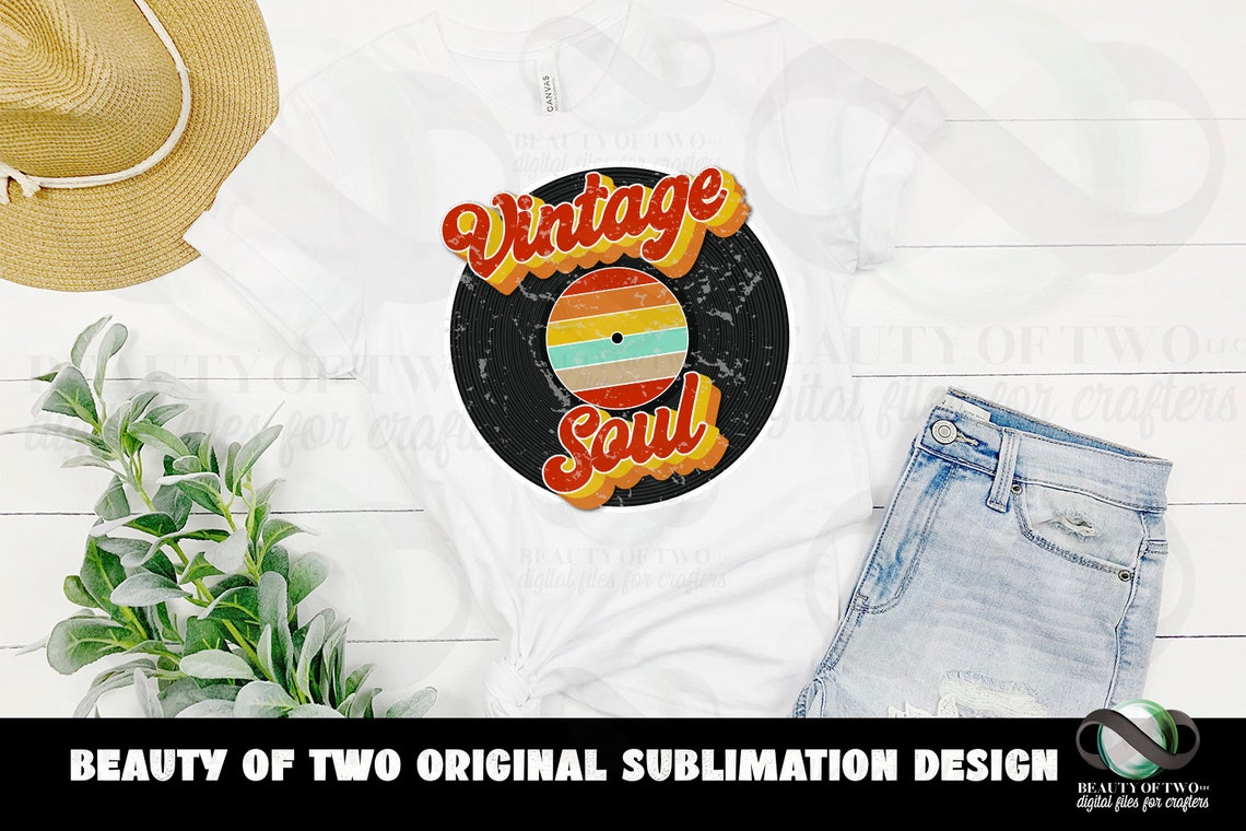 Vintage Soul Retro Vintage Logo Sublimation Record Vinyl | Etsy