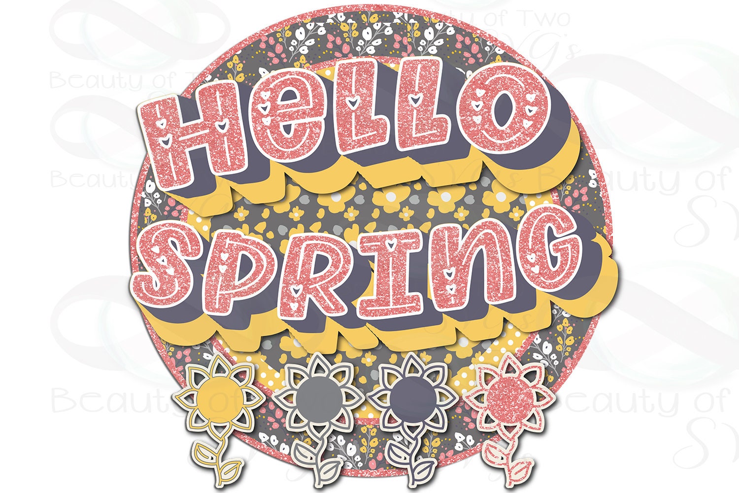 Hello Spring Poppies Retro Vintage Sublimation Vintage Spring - Etsy