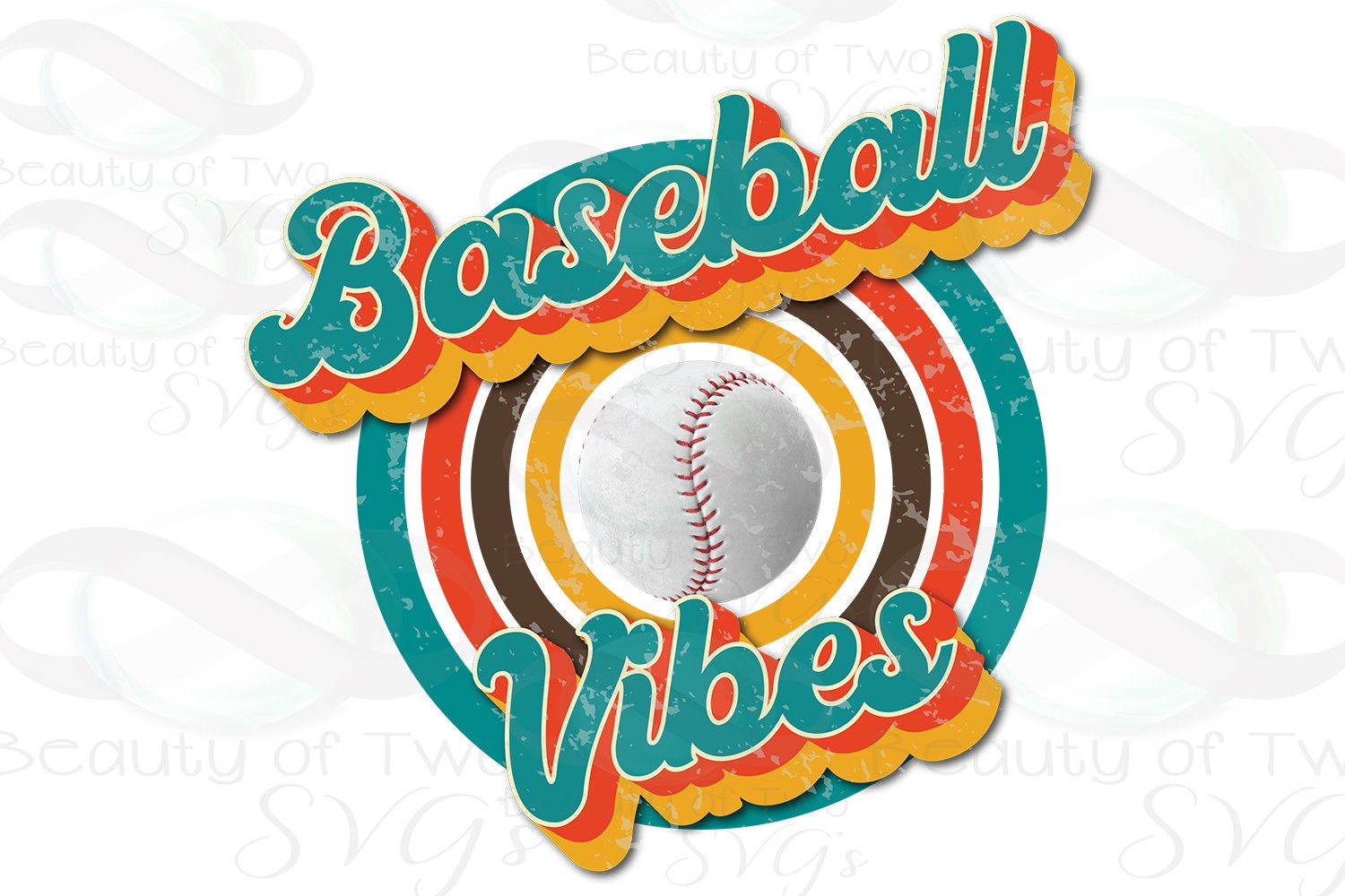 Baseball Vibes Retro Vintage Png Sublimation Summer Baseball | Etsy