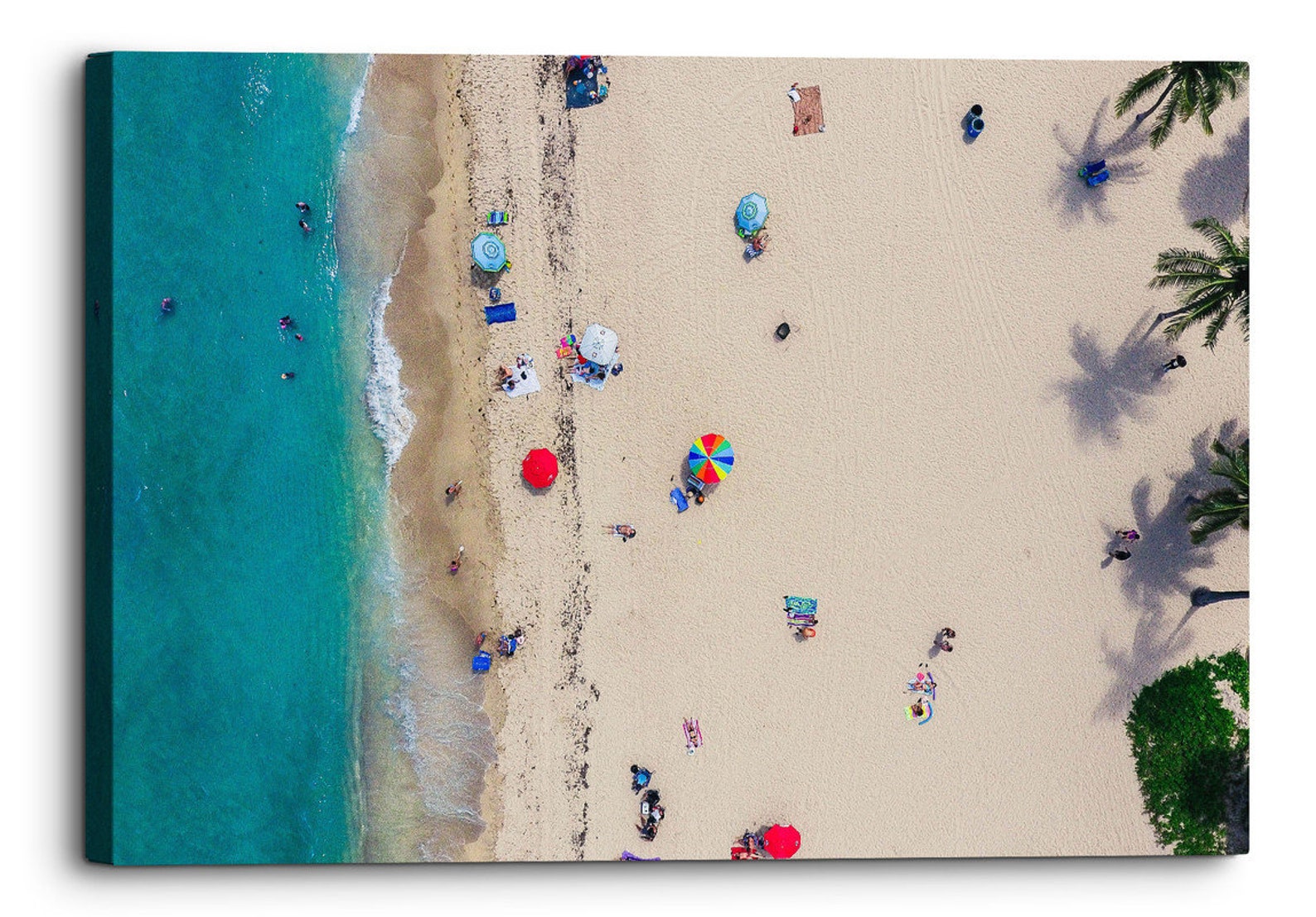 California Beach Birds Eye View Canvas Wall Art Picture Home | Etsy