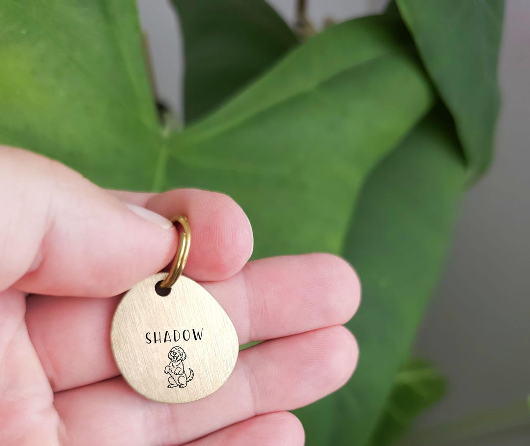 Personalized Labradoodle Dog ID Tag: Hand Stamped, Custom Pet Name - Etsy
