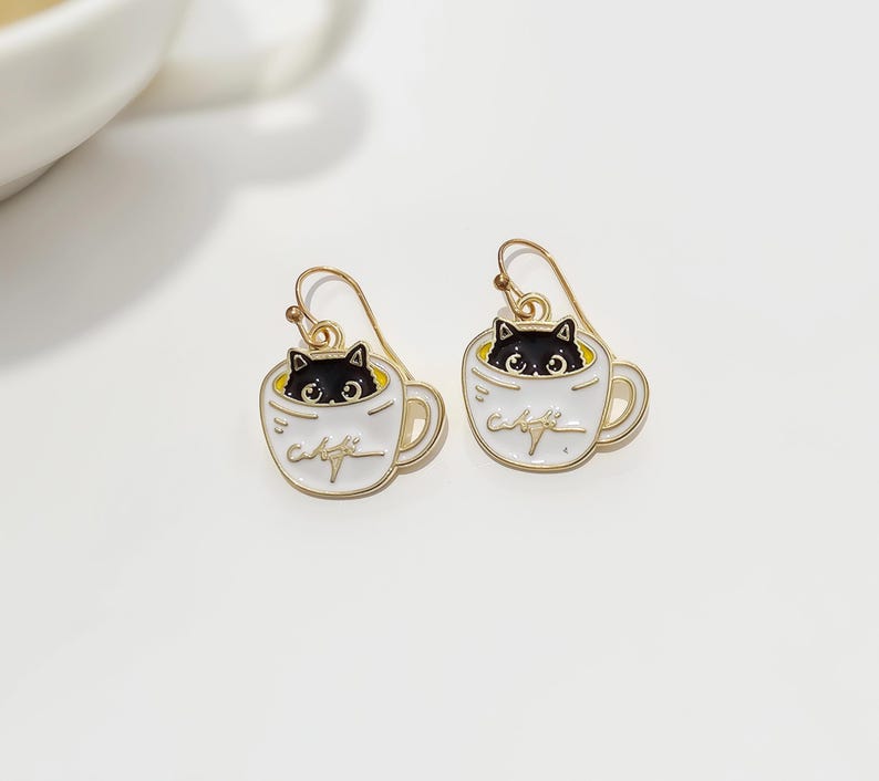 Dangle Earrings, Citrus Summer Design, 18K Gold Plated Hook Earwire ...