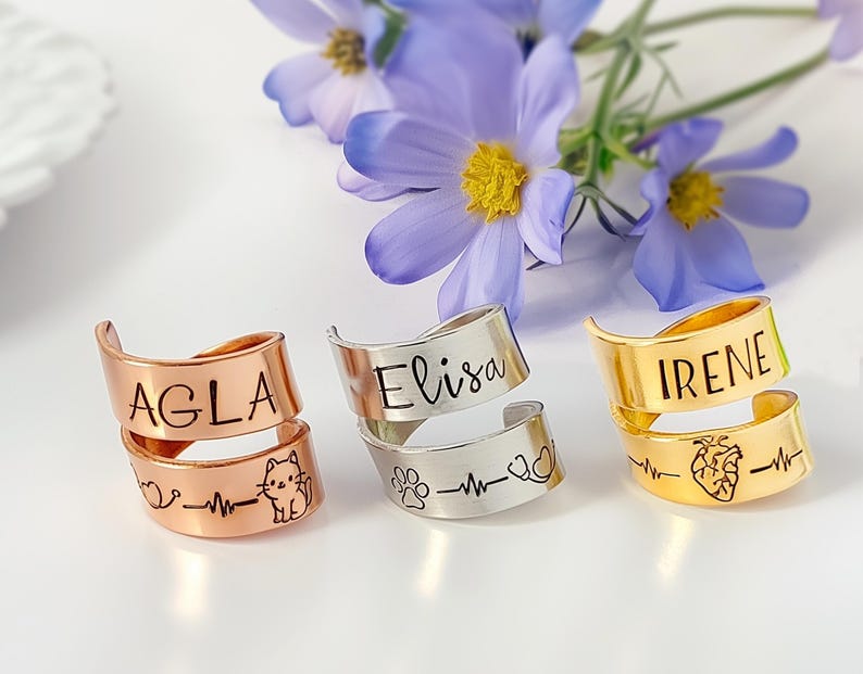 Hand Stamped Stethoscope ID Tag, Personalized Nurse Veterinarian Charm ...