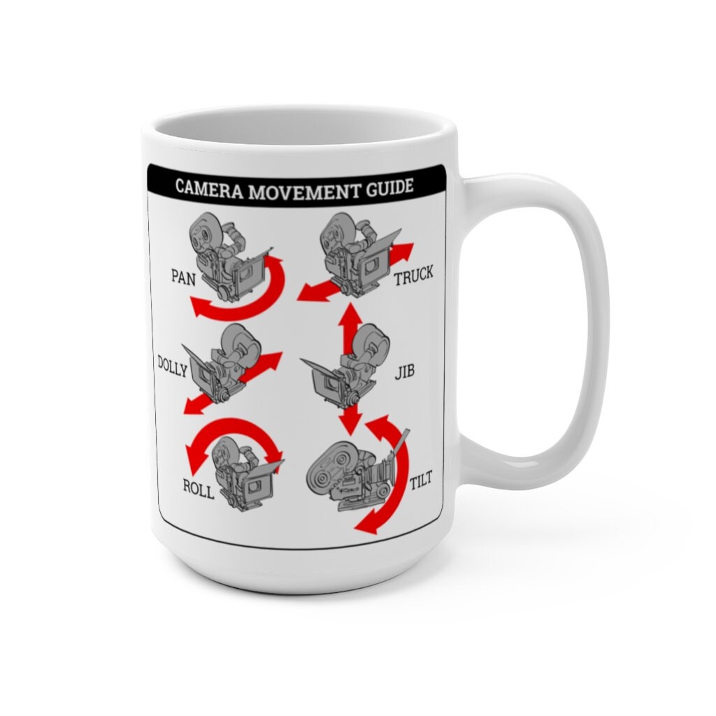 Camera Movement Guide Mug, for Film Makers, Cinematographers ...
