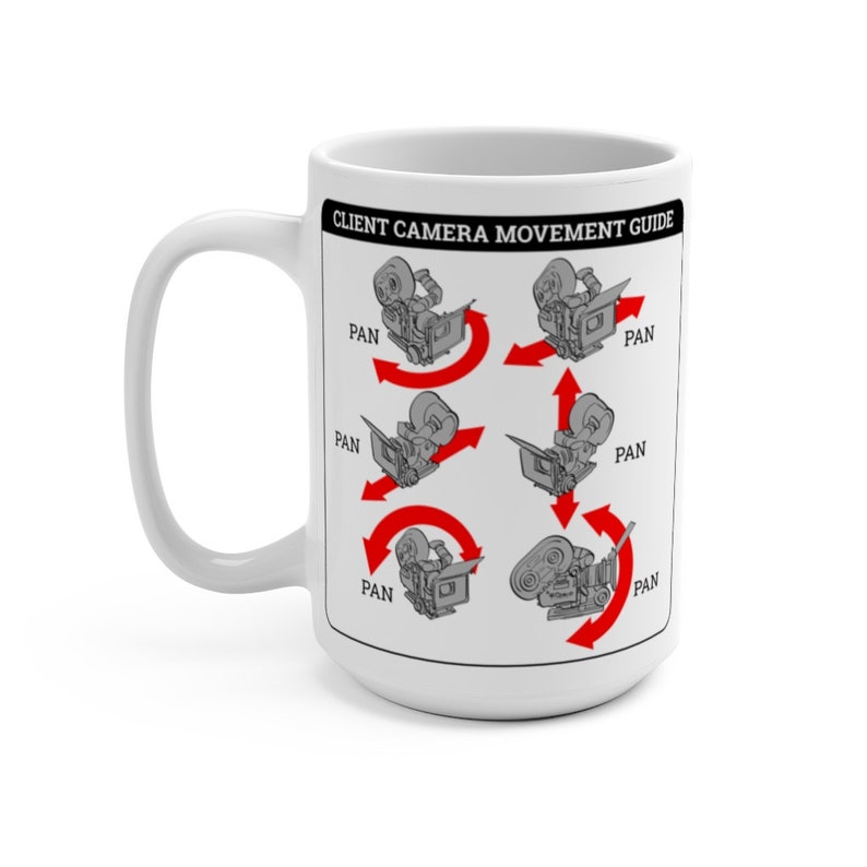 Camera Movement Guide Mug, for Film Makers, Cinematographers ...