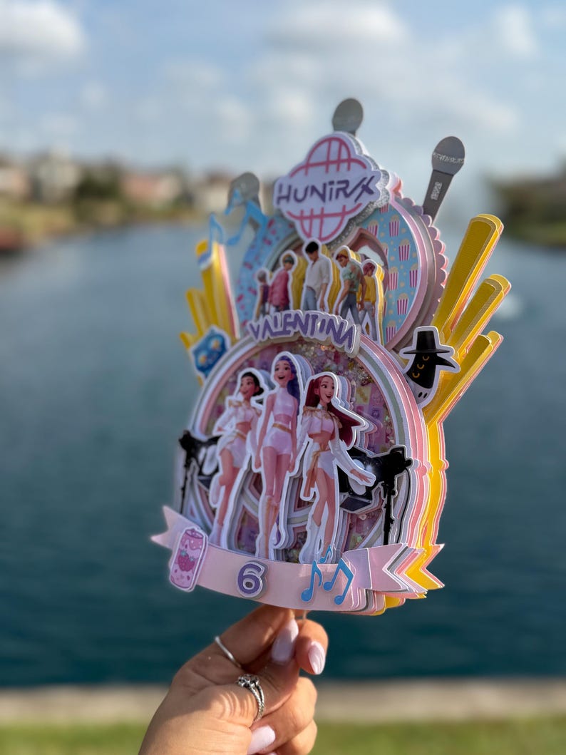 K-pop Demon Hunters Cake Topper | Personalized Birthday Party ...