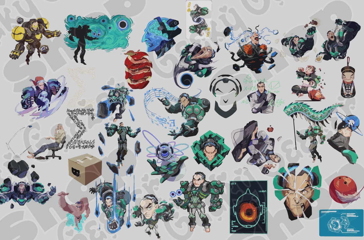 Overwatch / Sigma Sprays / Svg / Png / Jpeg / Dxf / Eps / Zip - Etsy