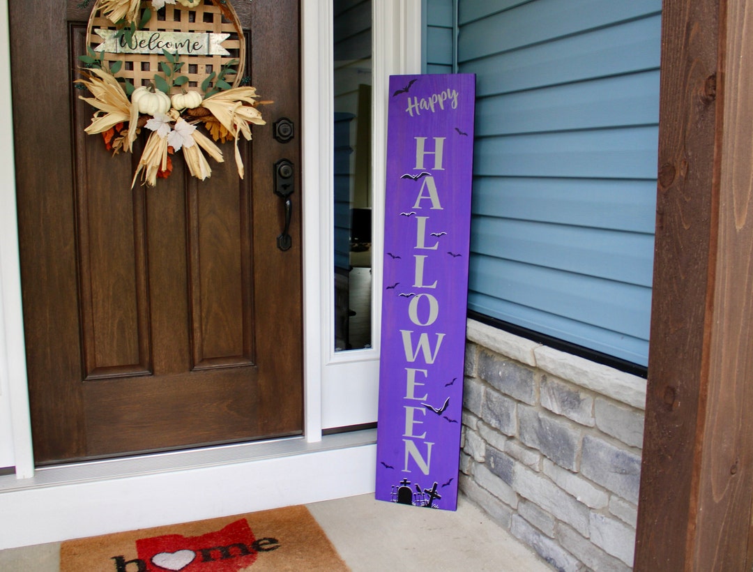 Reversible Fall Porch Leaner Porch Leaner Front Porch Leaner Halloween ...