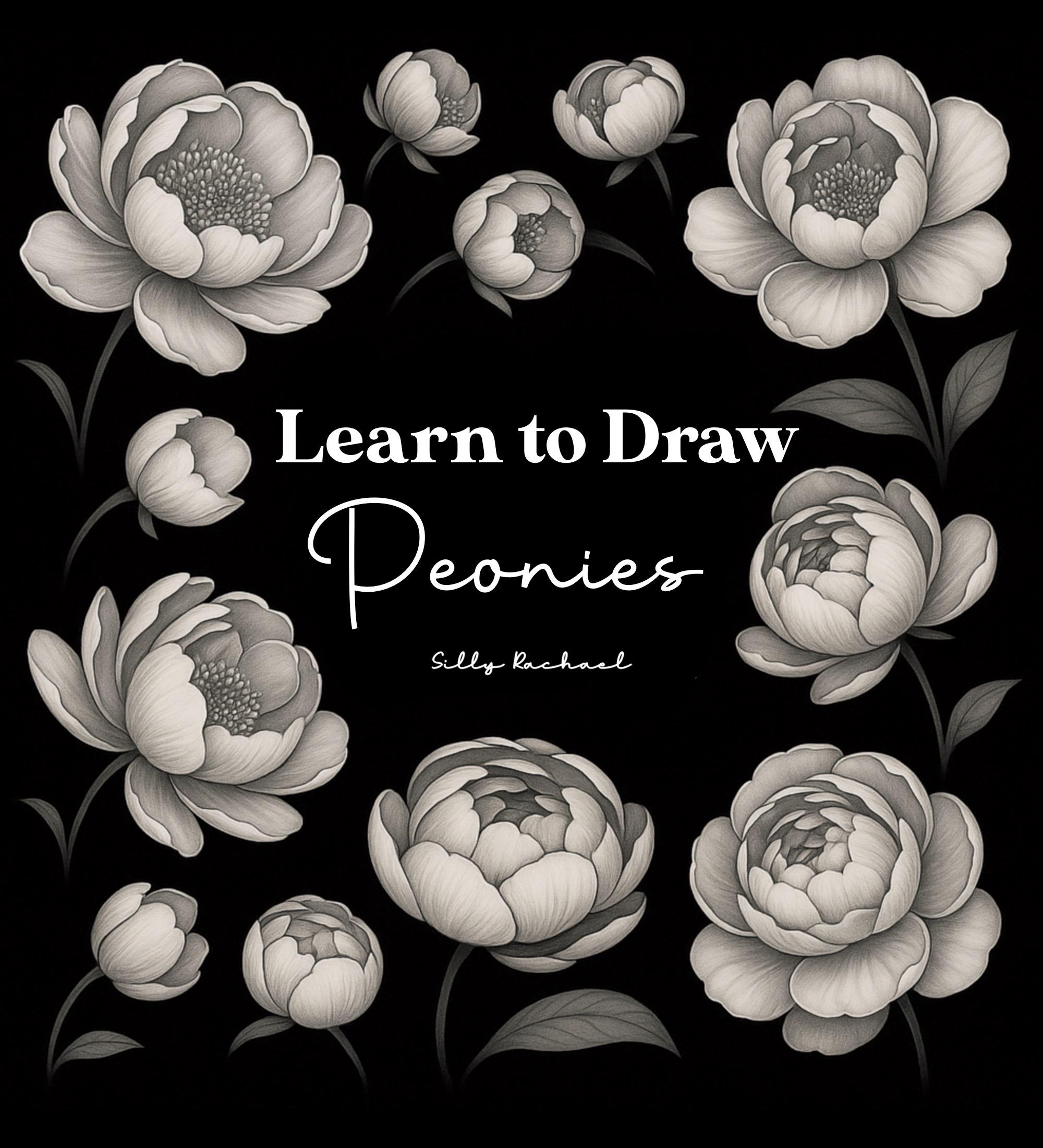 Learn to Draw Peonies - Etsy