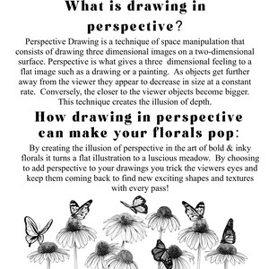 Learn to Draw Wildflowers in Perspective - Etsy