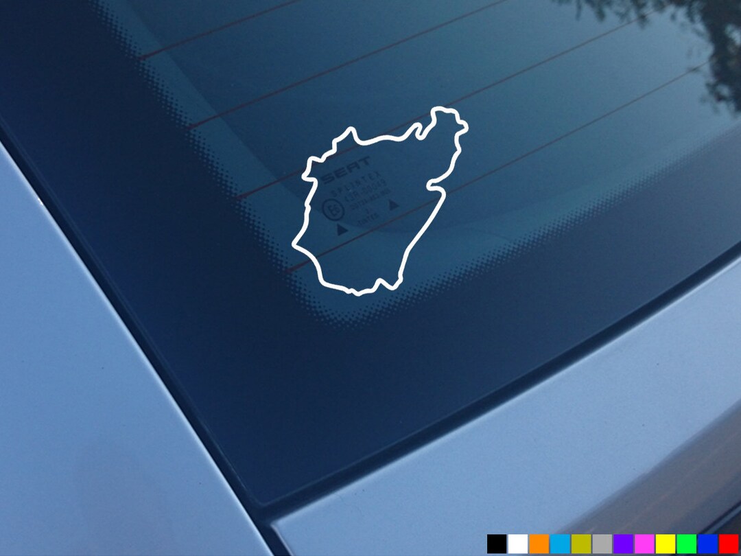 NURBURGRING NORDSCHLEIFE RACE Track Car Stickers Decals Window Van ...