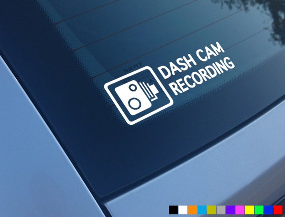 DASH CAM RECORDING Car Stickers Decals Window Funny Bumper | Etsy