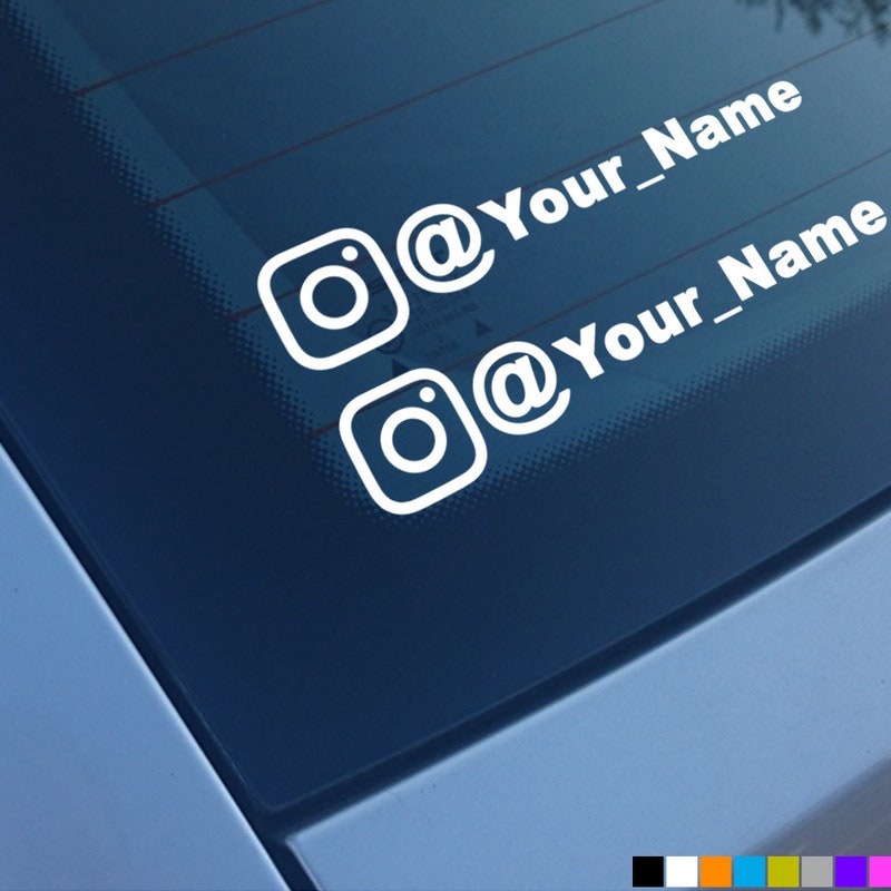 Instagram Car Decal - Etsy