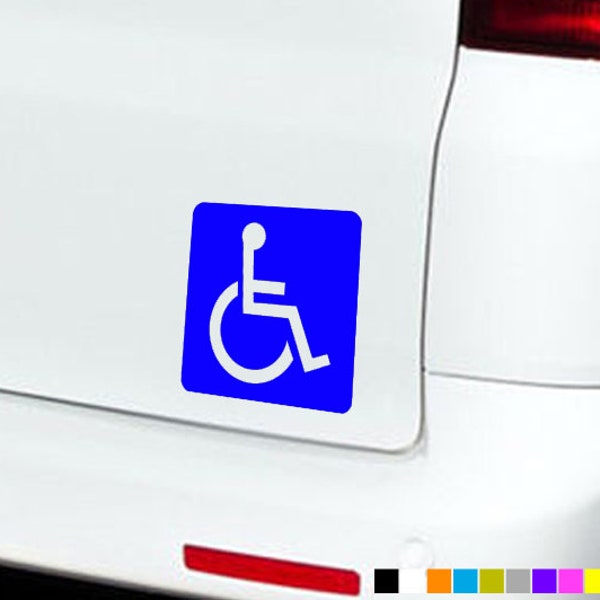 Wheelchair Car Decal - Etsy