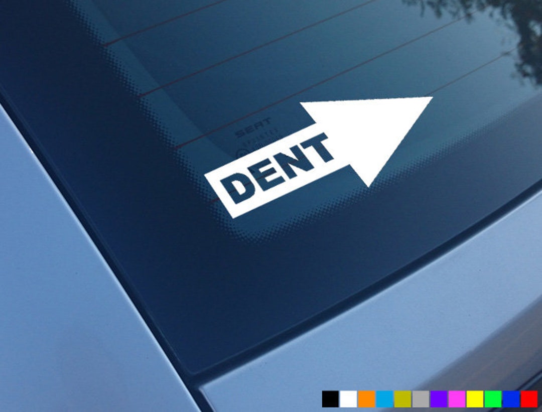 DENT ARROW Car Sticker Decal Vinyl Bumper Window Funny Novelty - Etsy