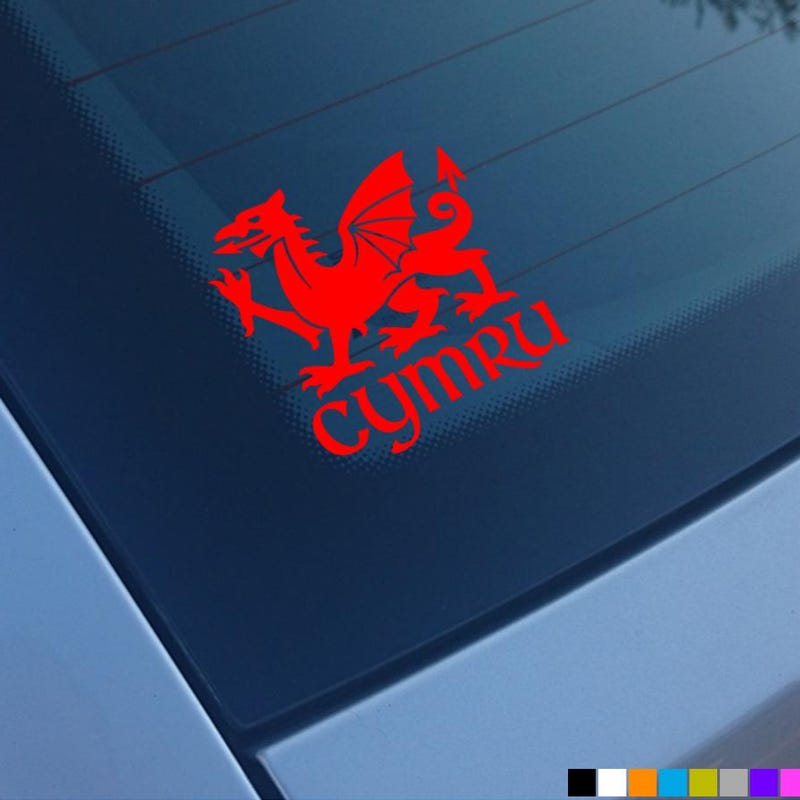 Welsh Dragon Decal Car - Etsy UK