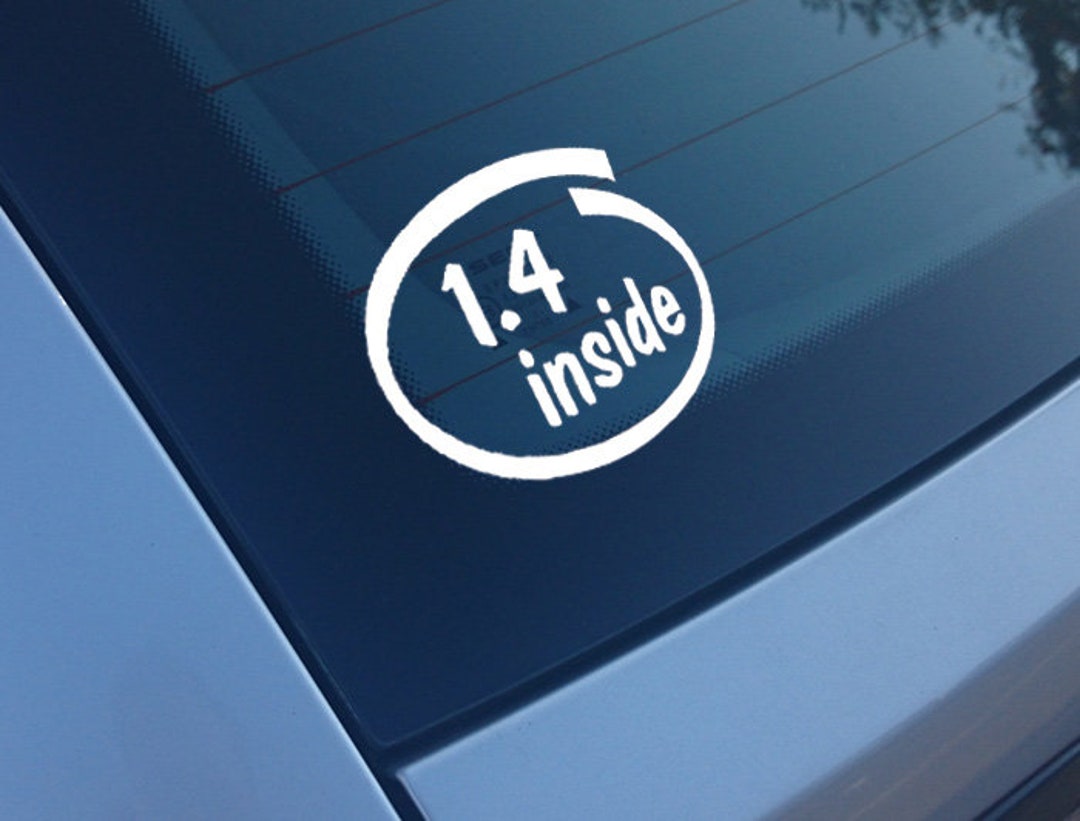 1.4 INSIDE Car Sticker Decal Vinyl Bumper Window Funny Novelty - Etsy