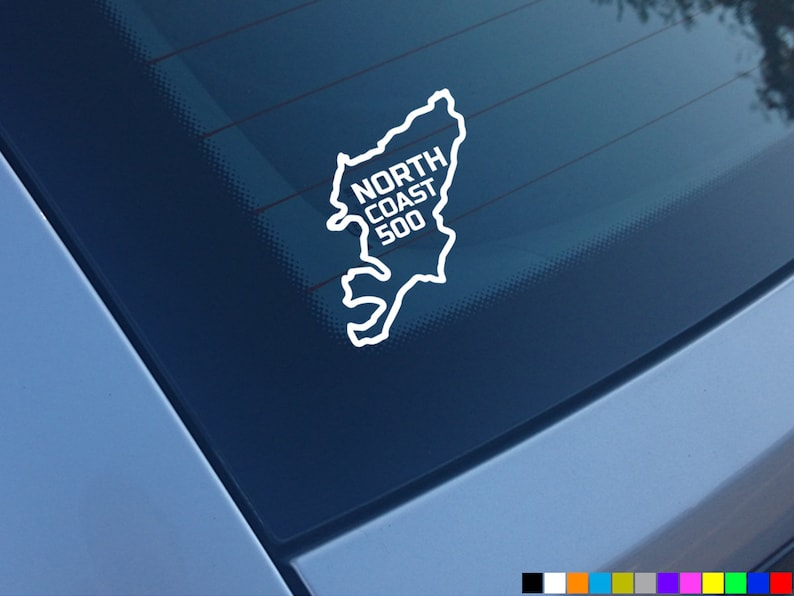 NC500 NORTH COAST 500 Car Sticker Outline Scotland Decal Vinyl - Etsy