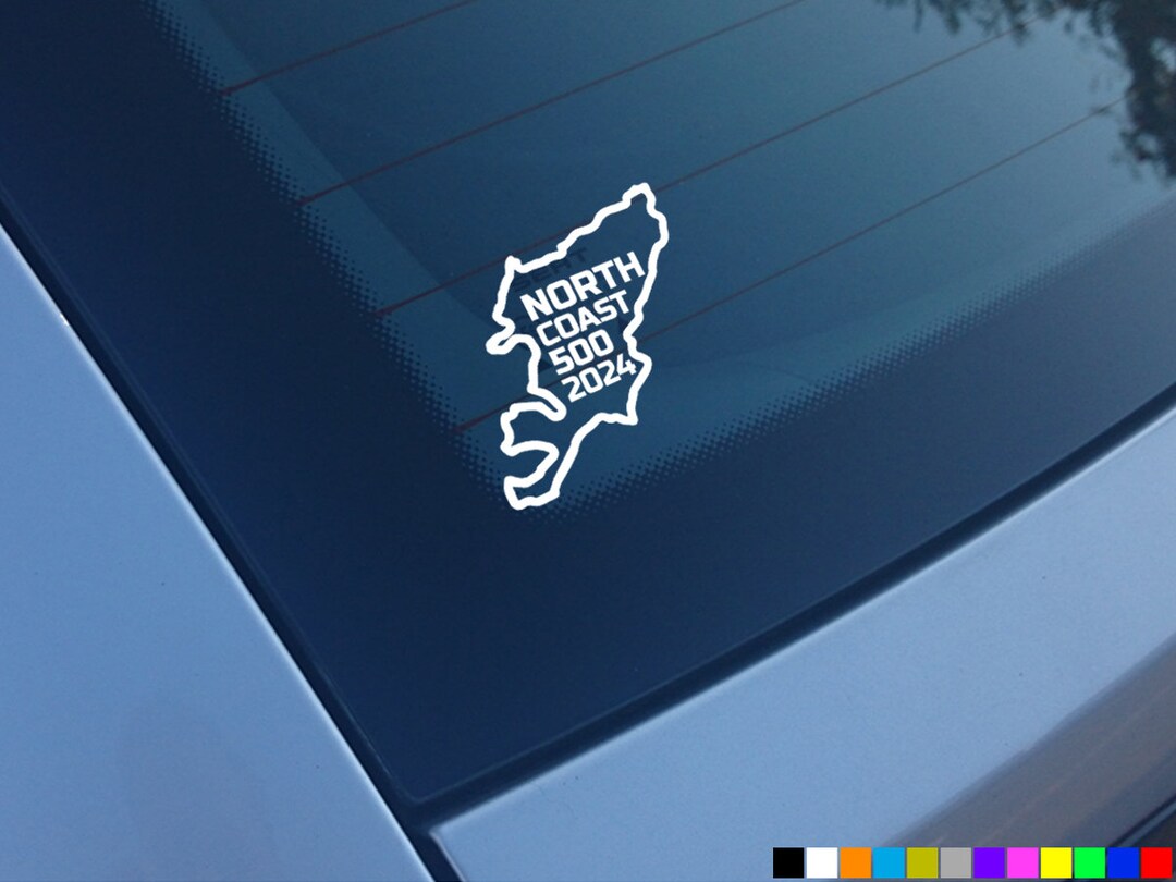 2024 NC500 NORTH COAST 500 Car Sticker Outline Scotland Decal Vinyl ...