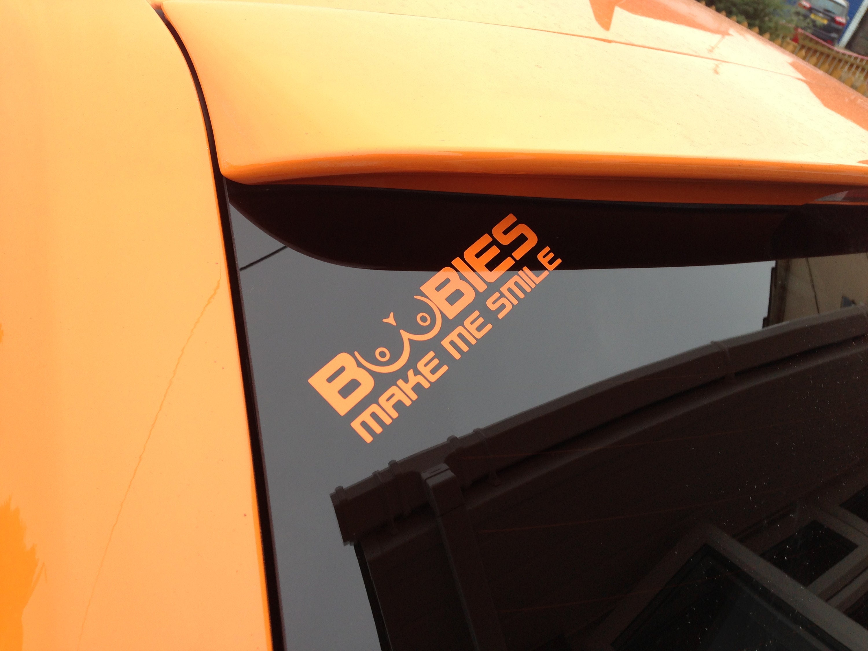 BOOBIES MAKE ME Smile Car Sticker Decal Vinyl Bumper Window Funny - Etsy