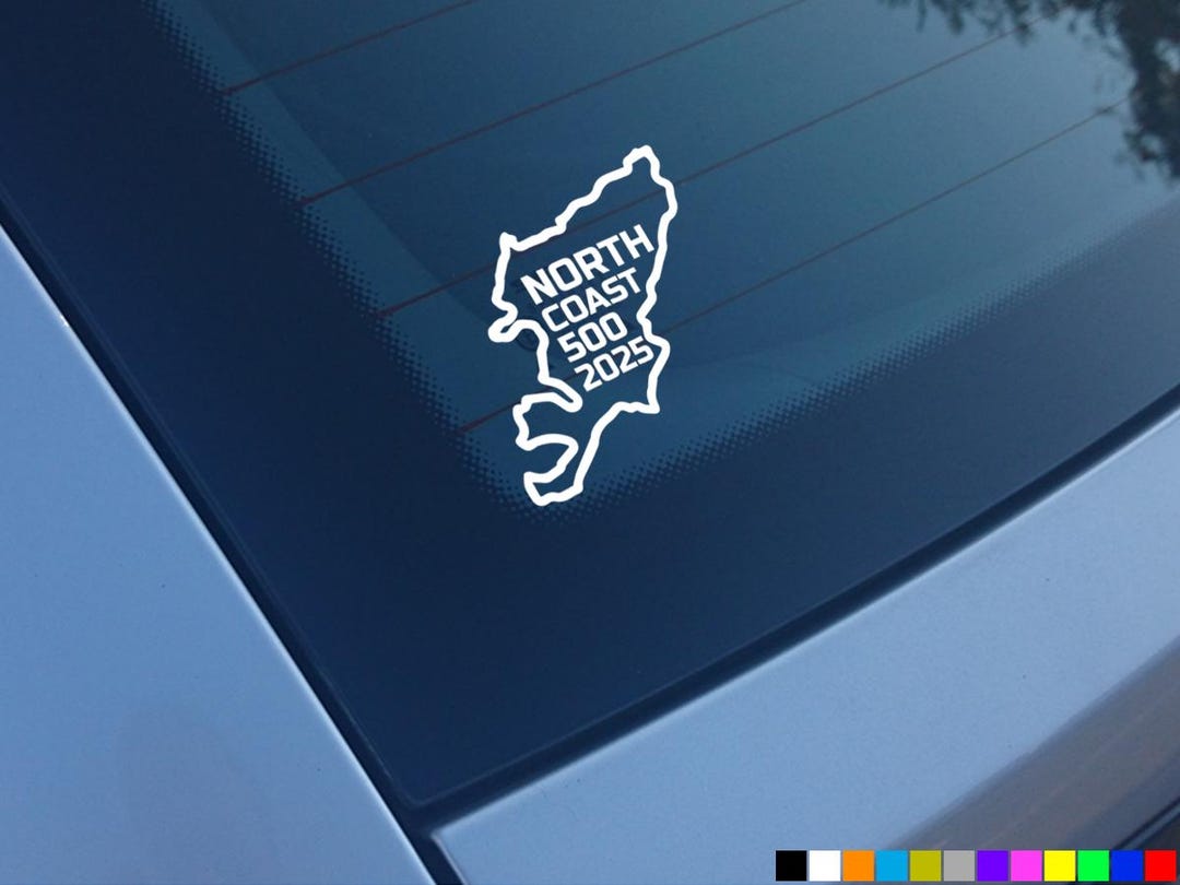 2025 NC500 NORTH COAST 500 Car Sticker Outline Scotland Decal Vinyl ...