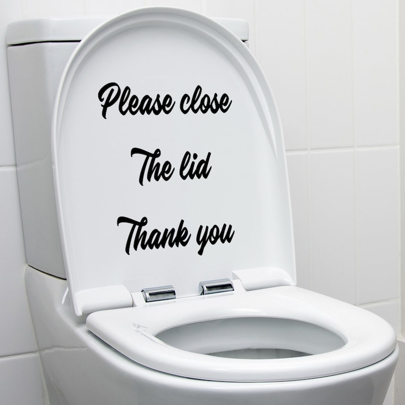 Toilet Lid Decal - Etsy