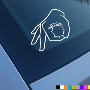 GOTCHA Car Sticker Decal Vinyl Bumper Window Funny - Etsy