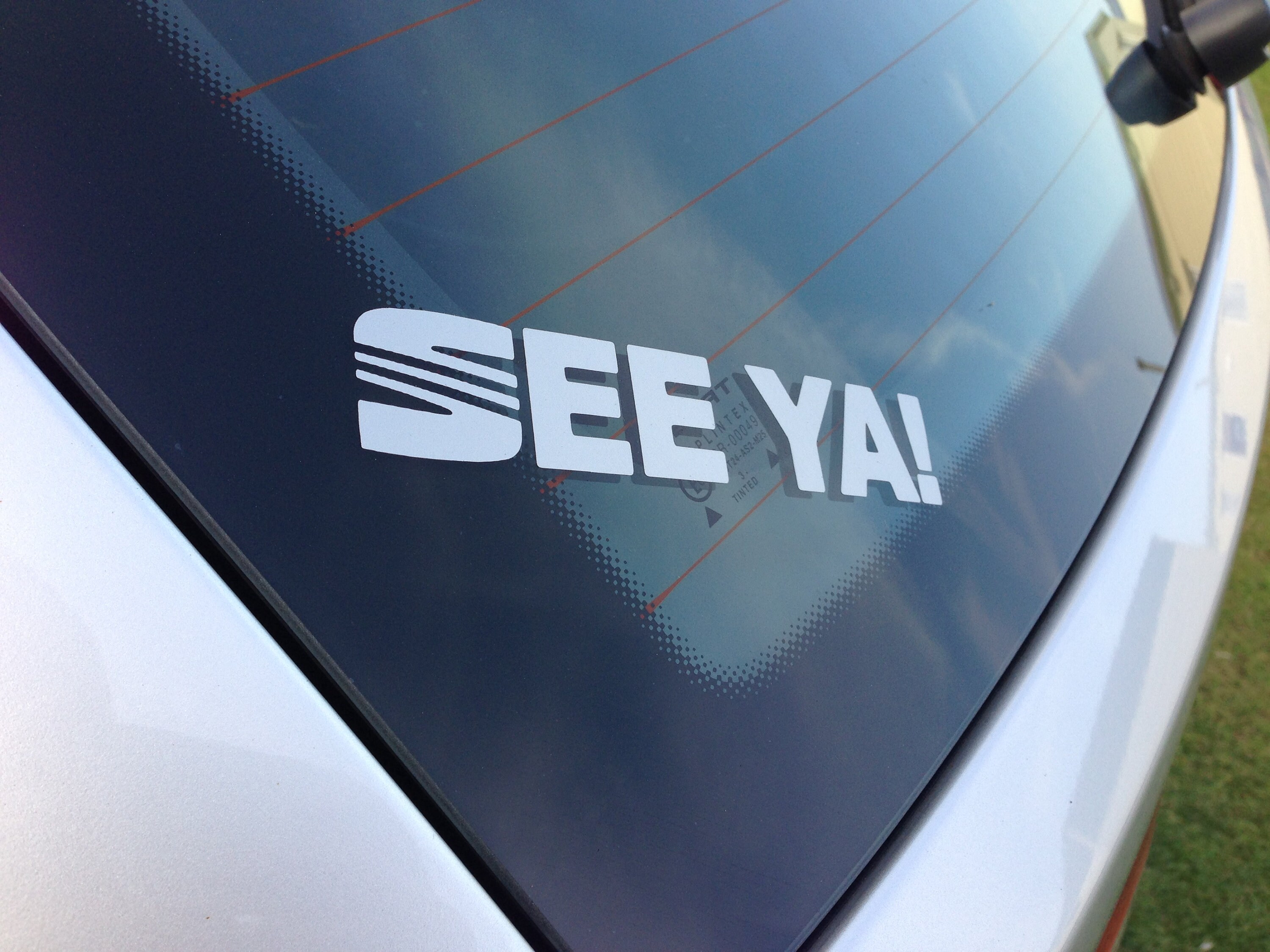 SEE YA Car Sticker Seat Decal Vinyl Bumper Window Funny Leon | Etsy