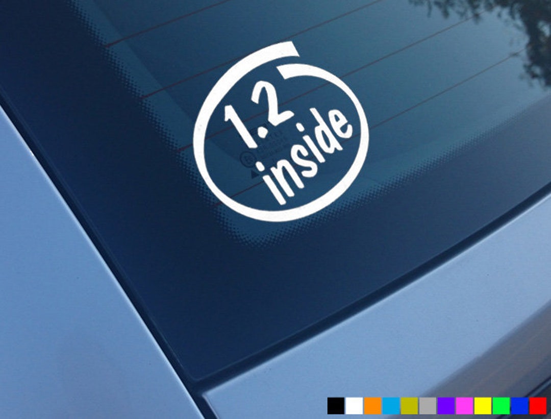 1.2 INSIDE Car Sticker Decal Vinyl Bumper Window Funny Novelty - Etsy