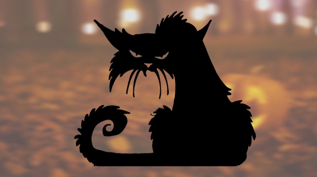 BLACK CAT HALLOWEEN Spooky Window Stickers Scary Car Van Decals Vinyl ...