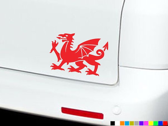 WELSH DRAGON CYMRU Car Sticker Outline Scotland Decal Vinyl - Etsy