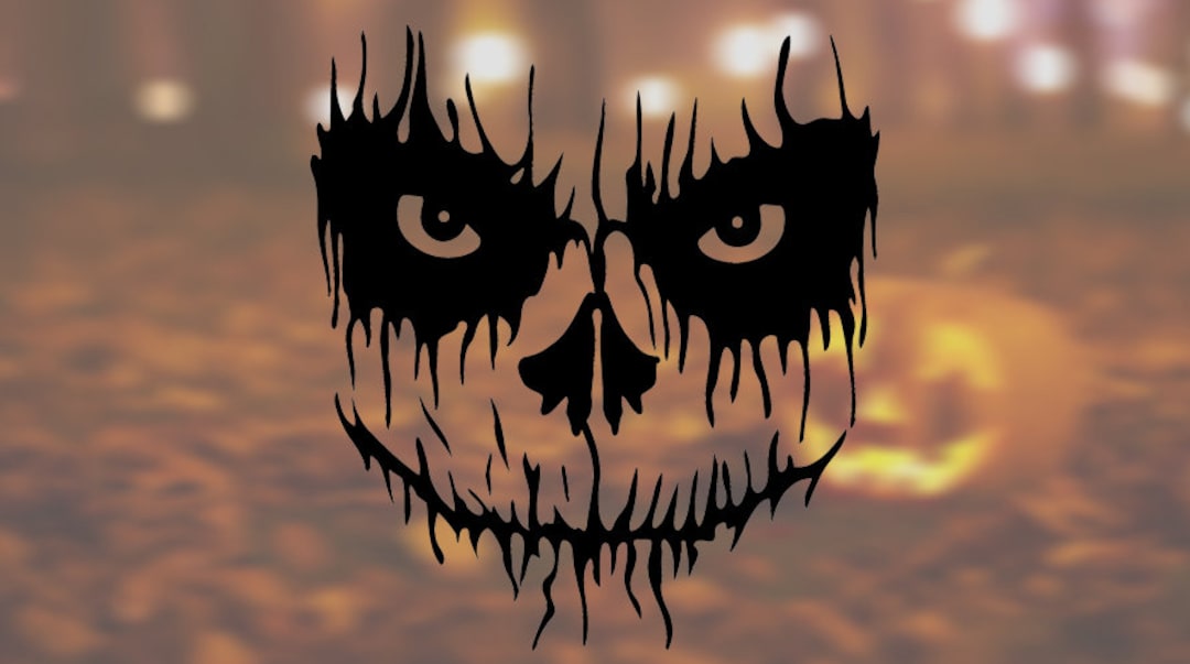 SCARY FACE HALLOWEEEN Vinyl Stickers Decals Car Van Window Spooky - Etsy