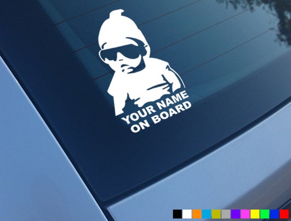 CUSTOM BABY on BOARD Car Sticker Decal Vinyl Bumper Window - Etsy