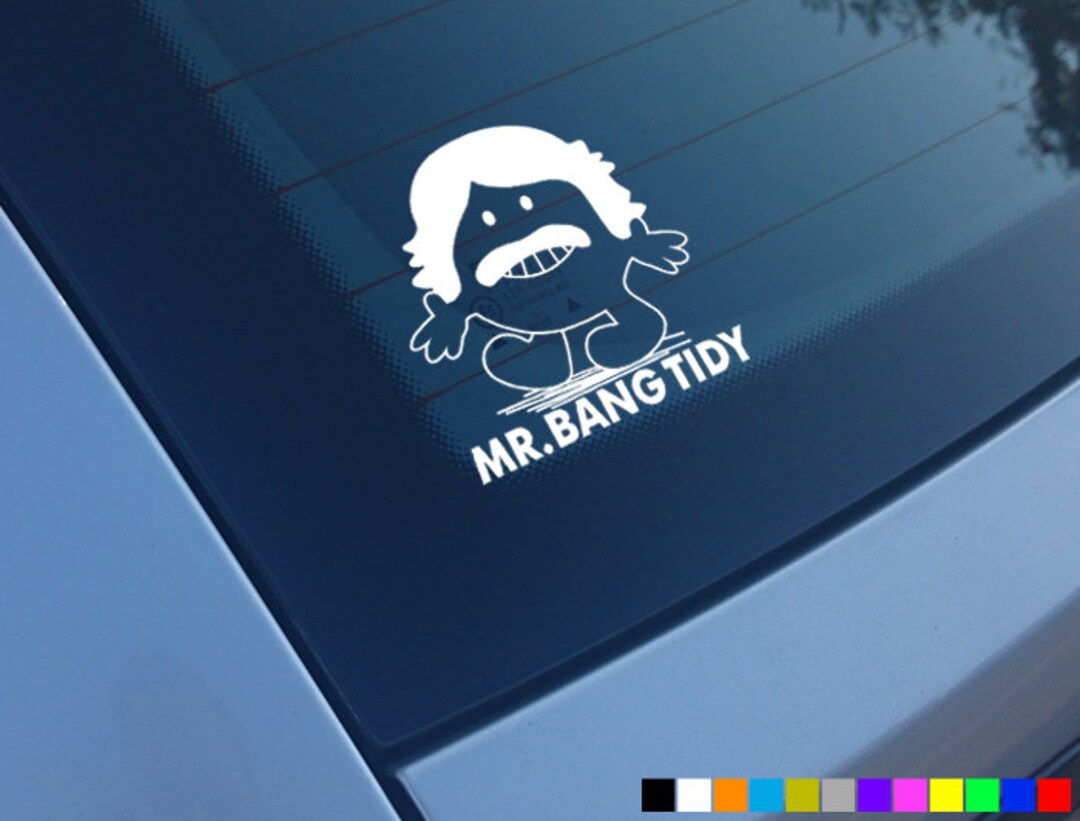 MR BANG TIDY Funny Car Stickers Decals Keith Lemon Potato Jdm Jap Vinyl ...
