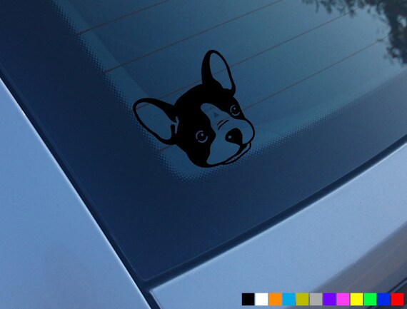 FRENCH BULLDOG V2 Car Sticker Decal Vinyl Bumper Window Funny - Etsy