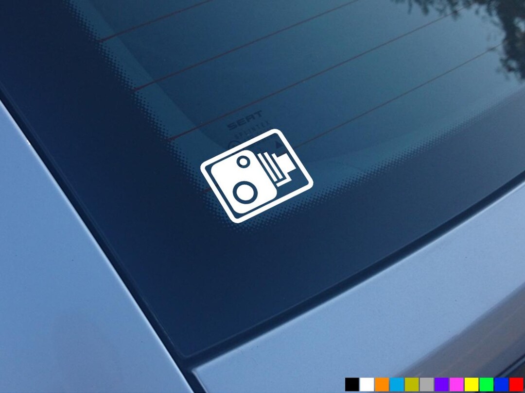 4X DASH CAM LOGO Car Stickers Decals Window Funny Bumper Cctv Hd Camera ...