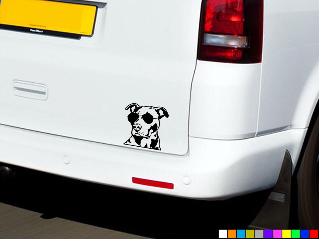 AMERICAN PITBULL DOG Car Sticker Decal Vinyl Bumper Window Funny ...
