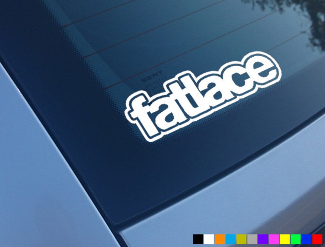 FATLACE V2 Car Sticker Decal Vinyl Bumper Window Funny Novelty JDM ...