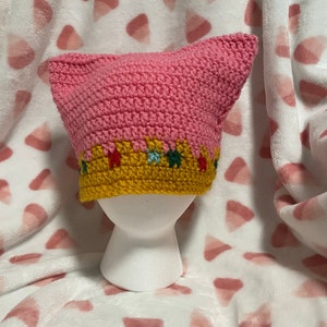 Technoblade Crochet Cat Beanie - Etsy