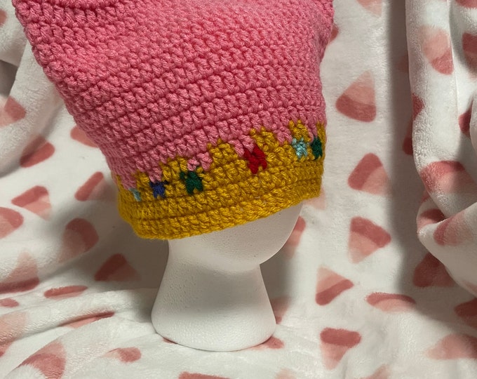 Technoblade Crochet Cat Beanie - Etsy
