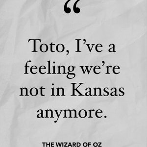 The Wizard of Oz Movie Quote Downloadable: Toto I've A - Etsy