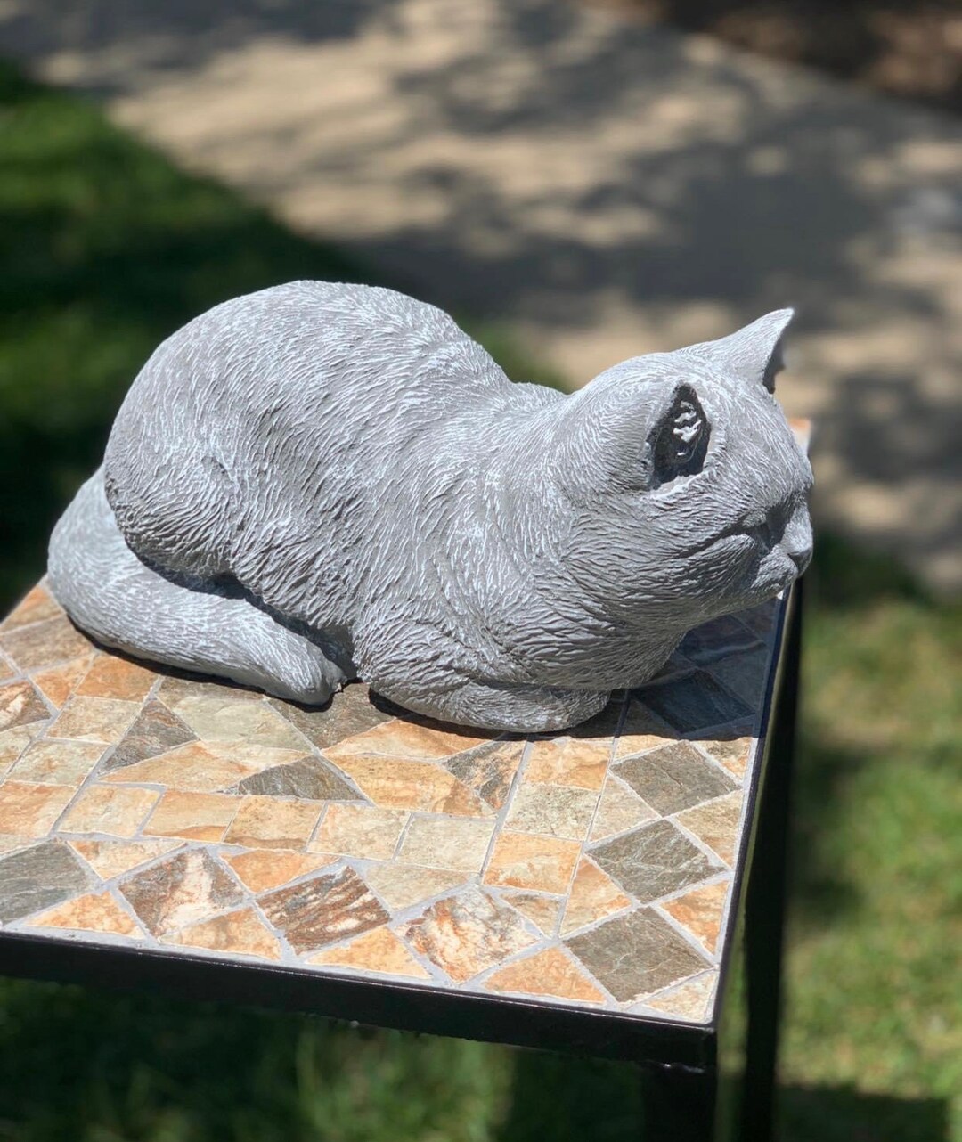 CAT STATUE, CONCRETE - Etsy